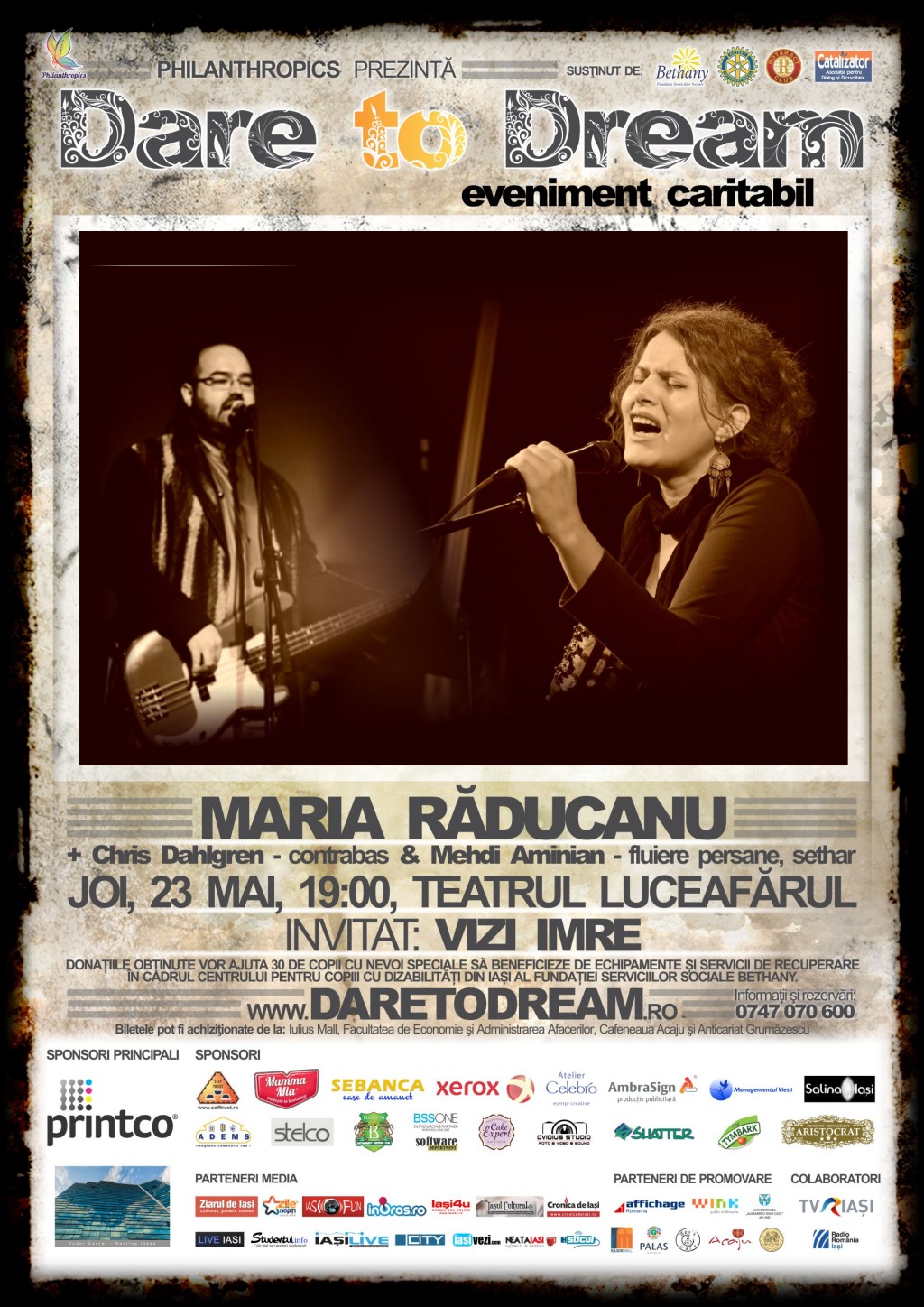 Maria Răducanu și Vizi Imre la Iași în concert caritabil – 360 UAIC