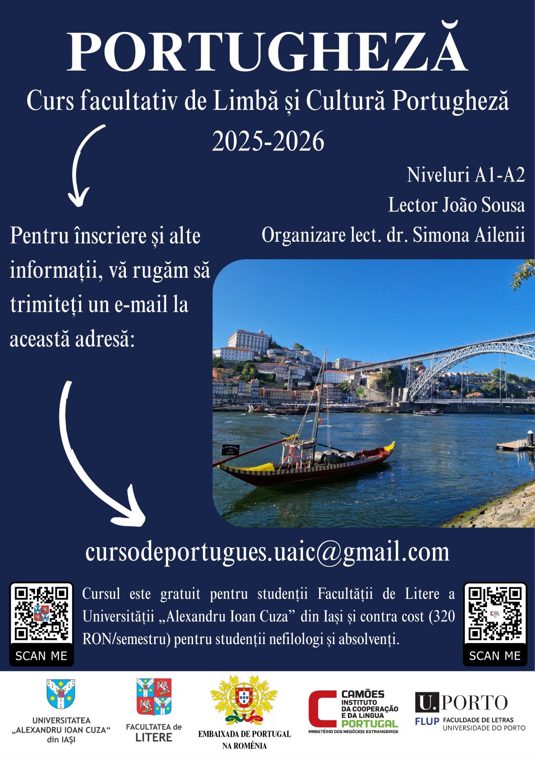 Curs facultativ de limbă și cultură portugheză la UAIC – 360 UAIC